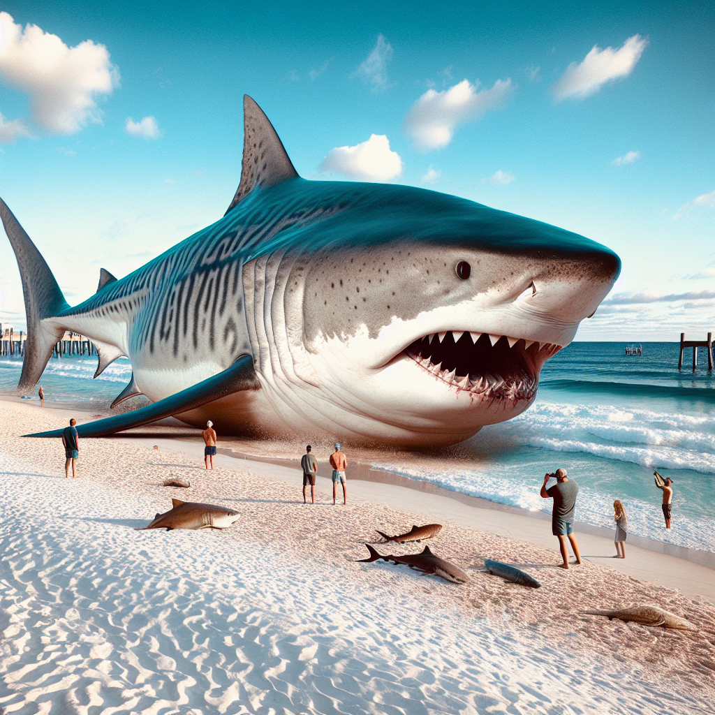 Massive tiger shark estimated at 1K pounds caught on Pensacola Beach ...